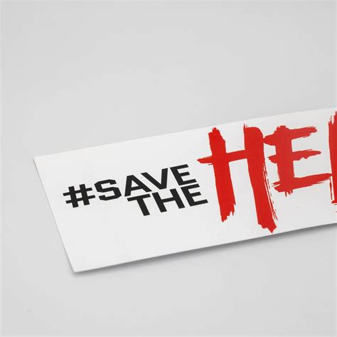 Hellcat Bumper Sticker White Freedom Street Garage