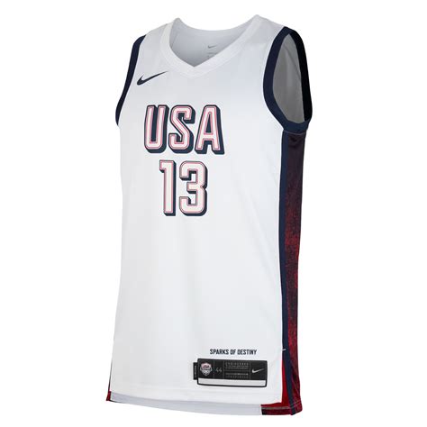 Bam Adebayo Nike 2024 Usa Basketball White Swingman Jersey Miami Heat