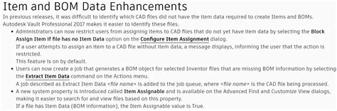 Vault Extract Item Data Bom Autodesk Community