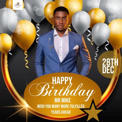 Birthday Fly Template Postermywall