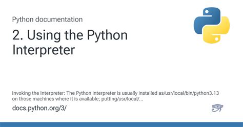 Interpreter Python