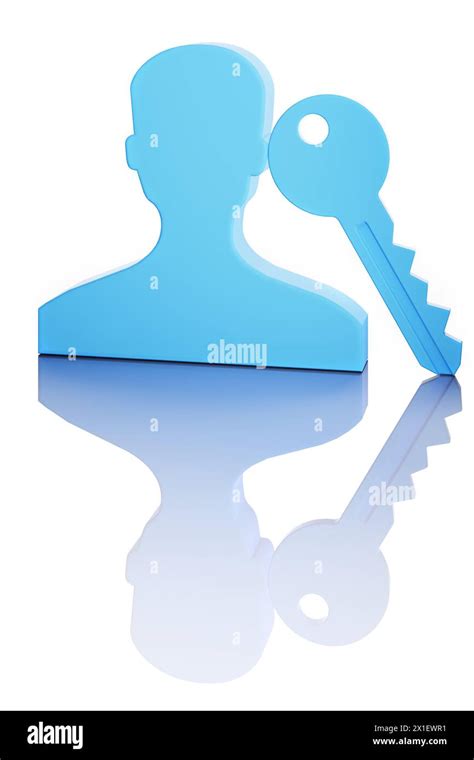 Passkey Concept A Key Leaning Against A User Avatar Passkeys Are