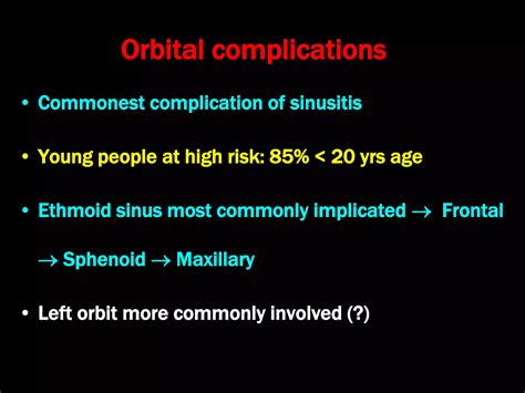 Complications Of Sinusitis Ppt