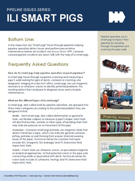 Ili Smart Pigs Pipeline Issues Series Download Free Pdf Applied And