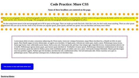 Code Practice More Css