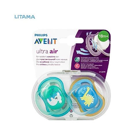 پستانک ارتودنسی اونت مدل اولترا ایر 18 ماه بسته دو عددی طرح جنگل آبی رنگ