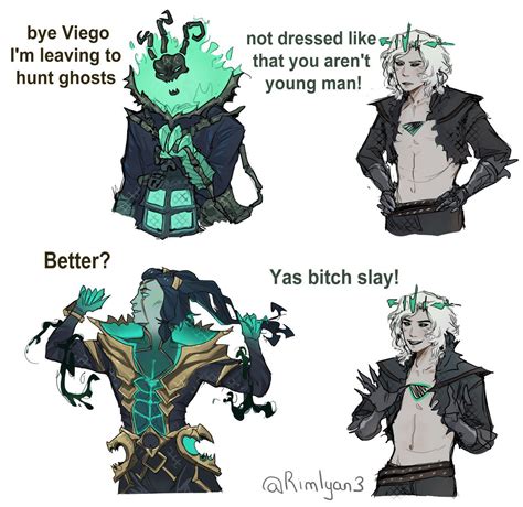Viego Thresh And Unbound Thresh League Of Legends Drawn By Raya