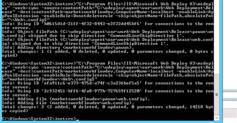 Batch File Msdeploy Skip Root Web Config Deployment Only Stack Overflow