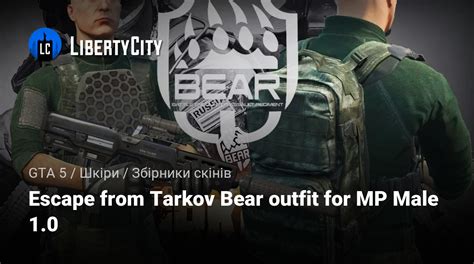 Escape From Tarkov Bear Outfit For Mp Male 1 0 для Gta 5
