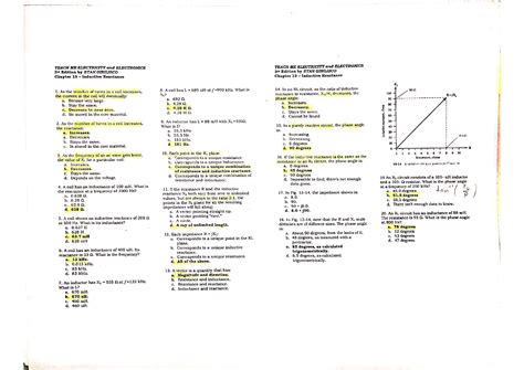 Solution Electricity And Electronics Practice Questions Inductive