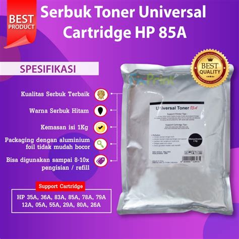 Jual Serbuk Toner Hp 85a 35a 78a 79a 80a 83a 12a Refill Cartridge