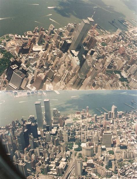 World Trade Center Before And After World Trade Center Aerial Photo