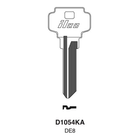 North American Ilco D1054ka De8 Key Blank Dexter Master 62