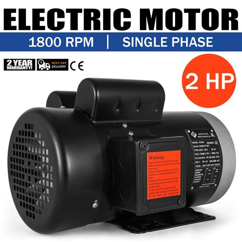 Vevor 1745 Rpm Air Compressor Motor 2 Hp Replacement Engine For