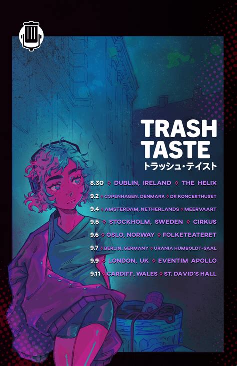 Updated The Official Trash Taste Tour Europe 2023 Date Poster