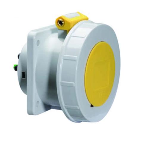 Ip44 And Ip67 Panel Mounting Socket Outlets Straight 16a 110v 3p Ip67 Panel Mounting Socket