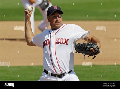 Boston Red Sox Pitcher Scott Atchison In A Spring Training Baseball Game In Fort Myers Fla