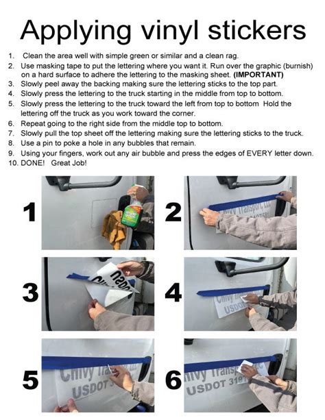 Usdot Number Application Instructions For Stickers And Magnetic Signs Accent Signs And Graphics