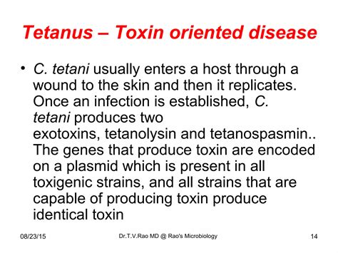 Tetanus Teaching Basics Ppt
