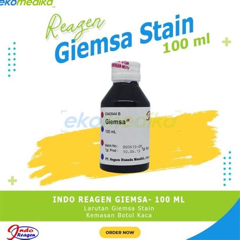 Giemsa Stain Indo Reagent Giemsa 100ml Giemsa Solution 100ml Shopee