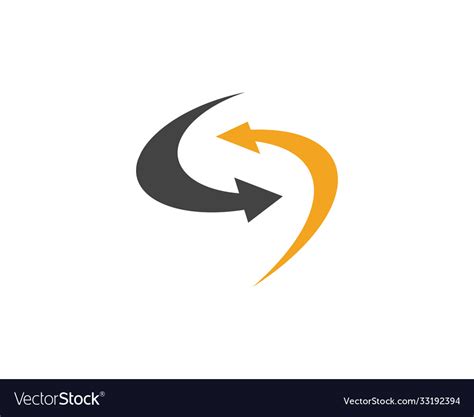Arrow Icon Template Design Royalty Free Vector Image