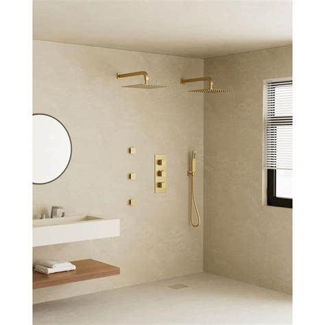 Have A Question About Cranach Thermostatic 8 Spray 12 In Square Wall