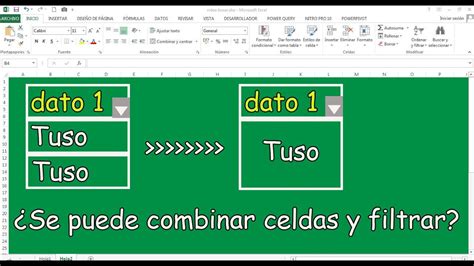 Cómo Hacer Filtros En Excel Si Tengo Celdas Combinadas