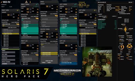 Mechwarrior Online™ Solaris 7 Hero Pack · 스팀