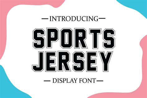 Sports Jersey Font By Cute Cat · Creative Fabrica