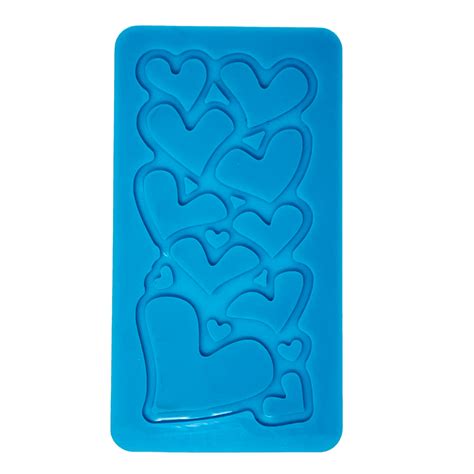 The Mould Story Assorted Hearts Frame Mould