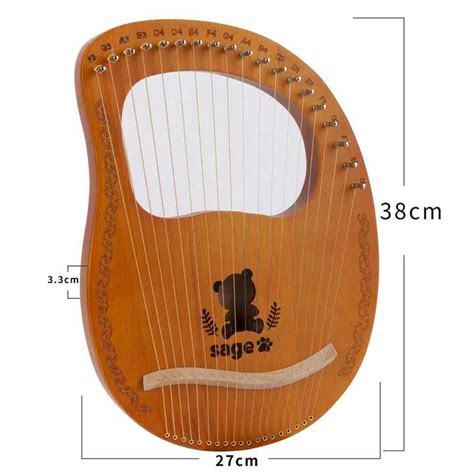71619 Note Lyre Musical Instrument Sound Healing Therapy Instrument