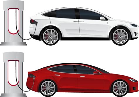 Tesla Model S Royalty Free Vector Image Vectorstock