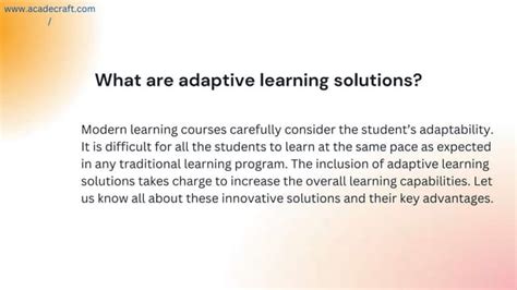 Adaptive Learning Pptpptx