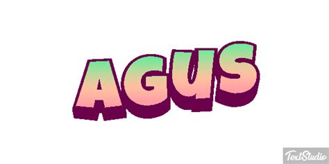 Agus Name Animated  Logo Designs