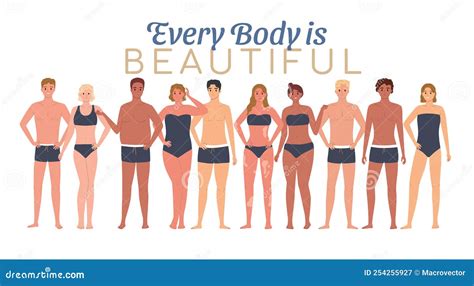 Body Types Composition Stock Vector Illustration Of Babe 254255927