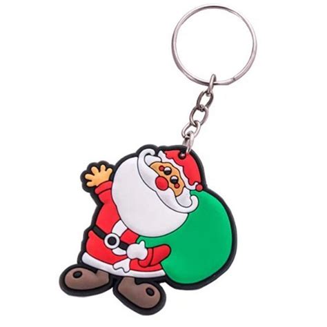 Christmas Keychains With Snowman Charms For Christmas Party Keychains