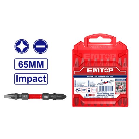 Impact Screwdriver Bits Set Emtop Sri Lanka