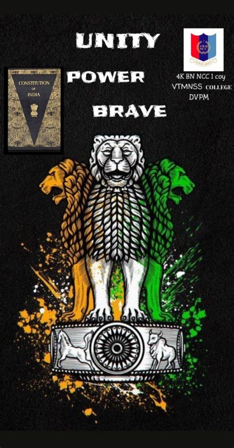 Digital Poster About Preamble Of Indian Constitution India Ncc