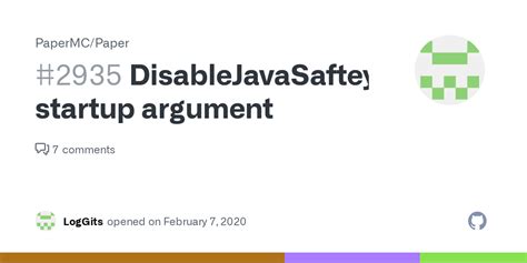DisableJavaSafteyCheck Startup Argument Issue PaperMC Paper GitHub