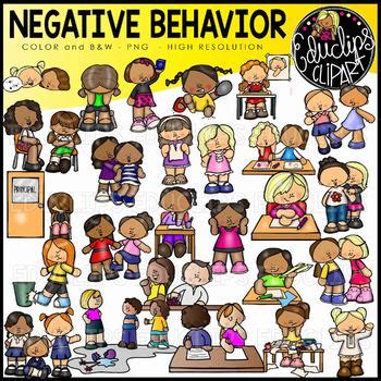 Negative Behavior Clip Art Bundle By Educlips Teachers Pay Teachers