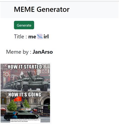 Github Sathwik61memegenerator A Simple Application Which Generates Random Meme