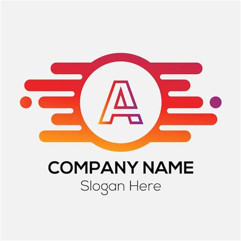 Premium Vector Abstract A Letter Modern Initial Lettermarks Logo Design