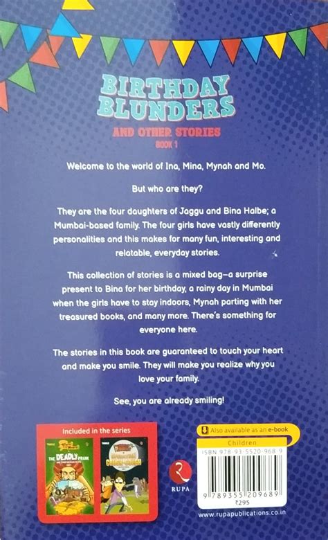 Birthday Blunders Fiction Tinkle English Book Harivu Books