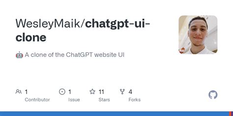 Github Wesleymaikchatgpt Ui Clone 🤖 A Clone Of The Chatgpt Website Ui