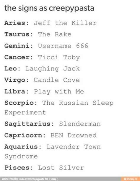 I Got Ticci Toby Ticci Toby Zodiac Signs Couples Creepypasta Videos