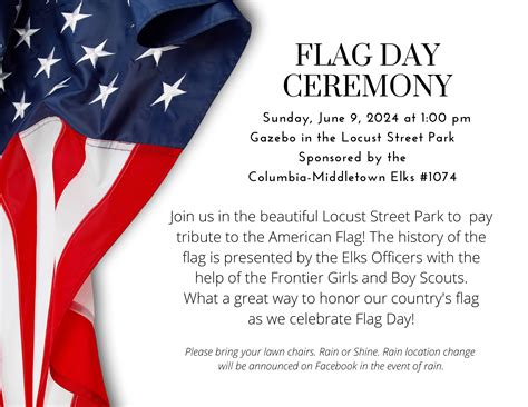 Columbia Middletown Elks 1074 Flag Day Ceremony Discover Columbia Pa