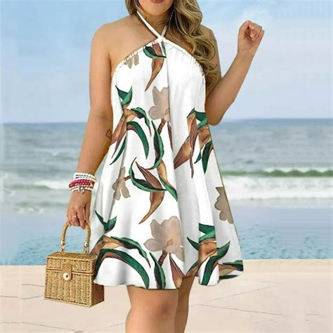 Womens Summer Halter Dresses