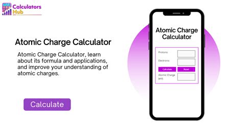 Atomic Charge Calculator Calculating Atomic Charge