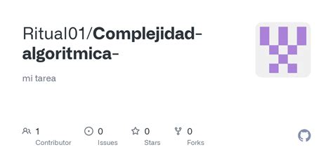 Github Ritual01complejidad Algoritmica Mi Tarea