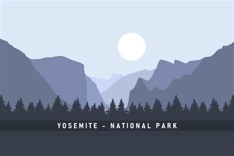Yosemite National Park Background Graphic By Nipnoob · Creative Fabrica